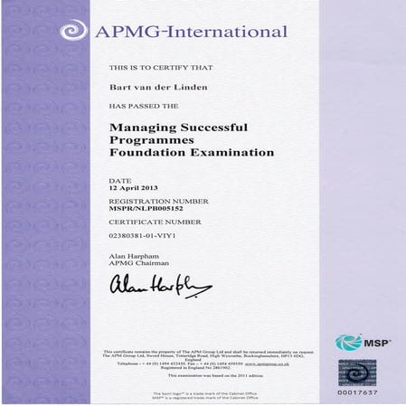 MSP Foundation 2013 | PDF