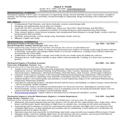 Ahmed Mahdi Resume | PDF