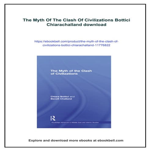 The Myth Of The Clash Of Civilizations Bottici Chiarachalland | PDF