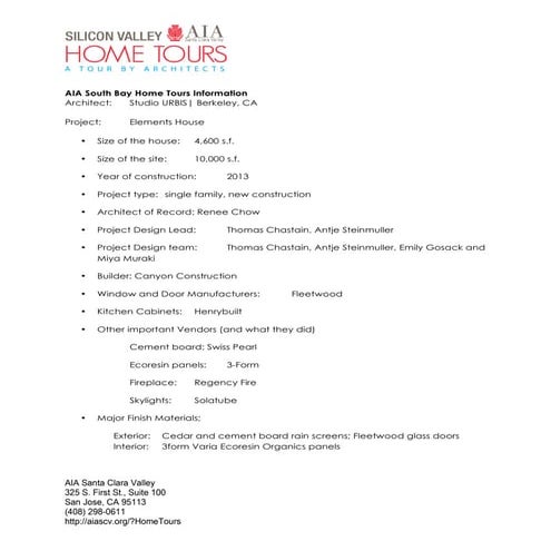 Renee Chow fact sheet | PDF