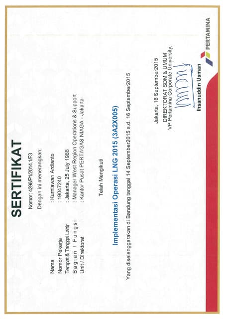 Certificate Gas Safety Management | PDF