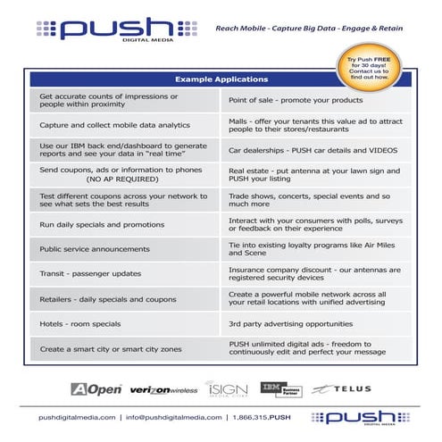 PUSH - Application Examples | PDF