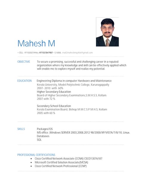 shoaib cv final | DOC | Computer Networking | Computing