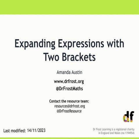 Expand brackets and_factorise | PPT
