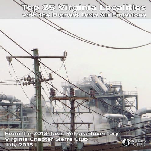 Top 25 localities in Virginia with Highest toxic Air Emissions | PDF