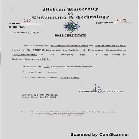 pass certificate | PDF