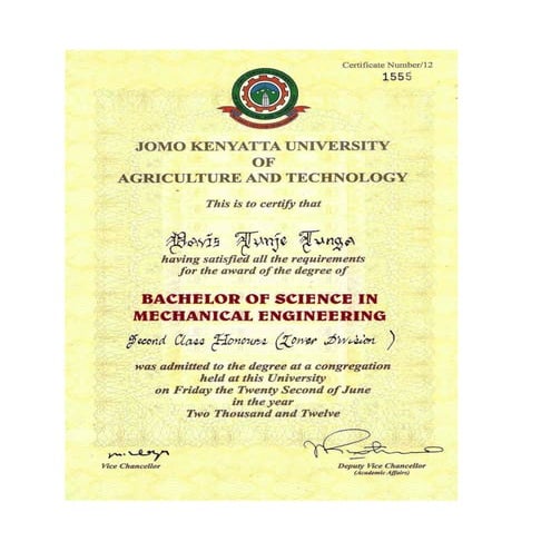 Degree Cert | PDF