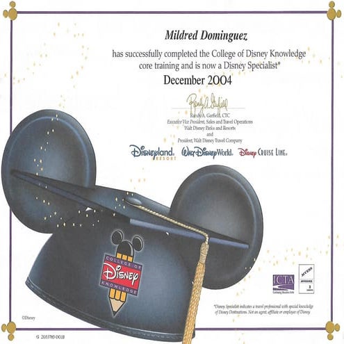 Disney Certificate | PPT