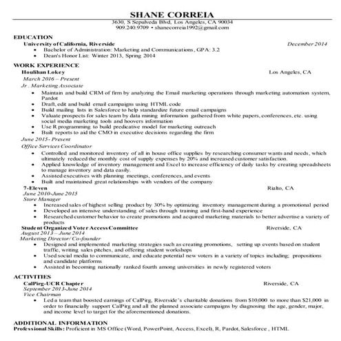 Jane McQueeny Resume | PDF