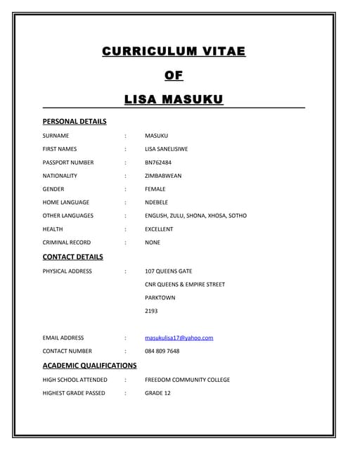 CURRICULUM VITAE | DOCX