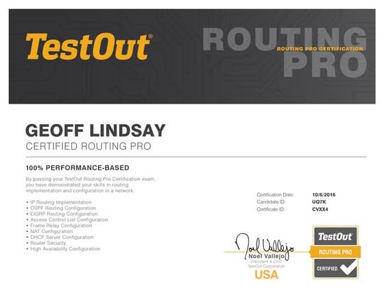 TestOut Pc Pro Certification | PPT