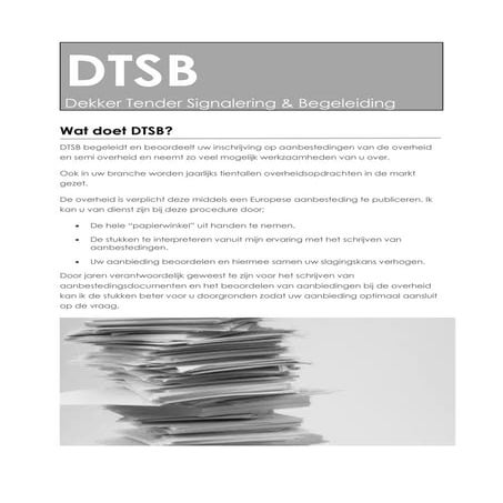 Brochure DTSB 2016.1 | PDF