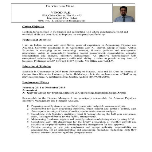 CV Deepak | PDF