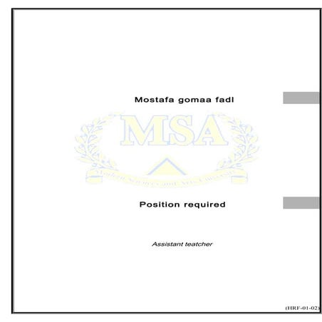 MSA-University-CV-Rec | DOC