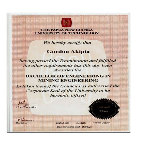 Bachelor's Degree Certificate | PDF