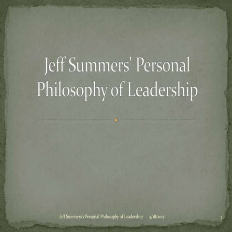 Philosophy of Leadership | PPTX