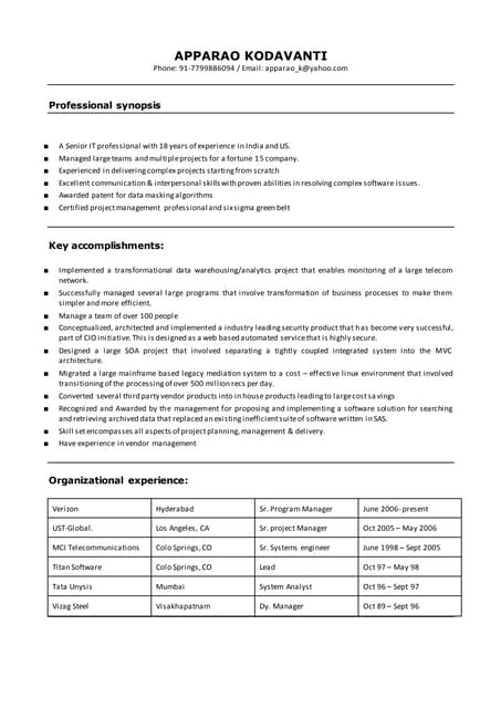 Infographic_Resume_Vivek | PDF | Business | Business and Finance