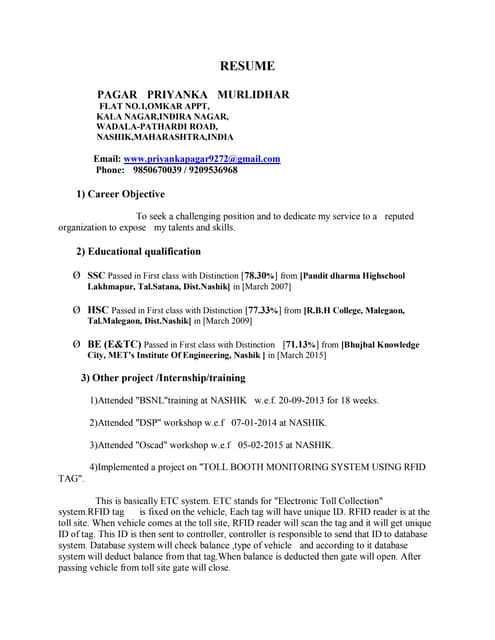 Resume | PDF