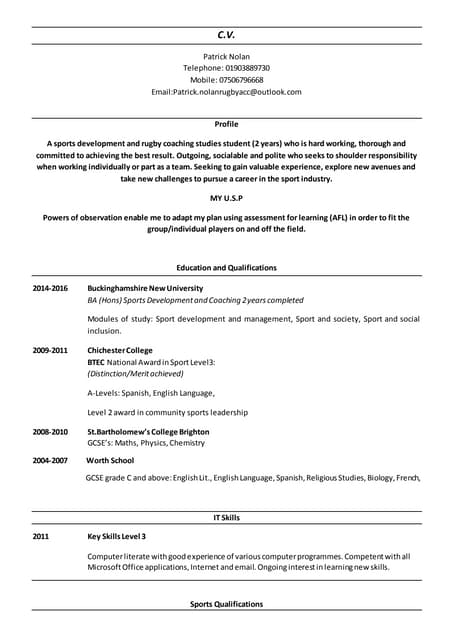 Sarah-Jane Garside CV | PDF