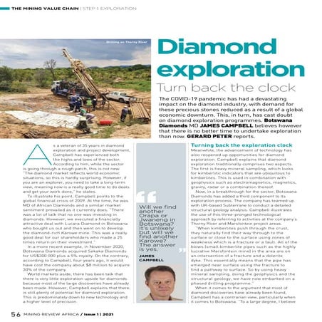 Botswana Diamonds Mining Review Africa January 2021 | PDF