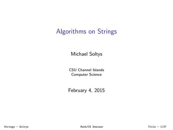 1.1. the central concepts of automata theory | PPT