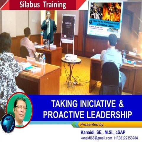 (2022) Training _"TAKING INICIATEVE and PROACTIVE LEADERSHIP" | PPTX