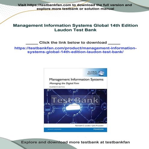 Download full Management Information Systems Global 14th Edition Laudon ...