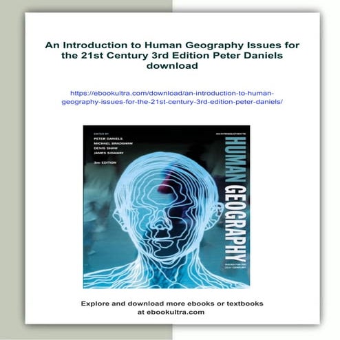 An Introduction to Human Geography Issues for the 21st Century 3rd ...