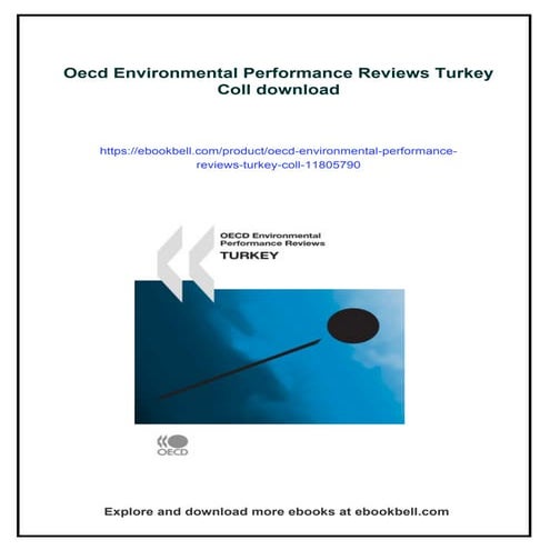 Oecd Environmental Performance Reviews Turkey Coll | PDF