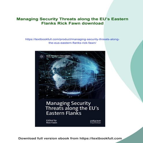 Managing Security Threats along the EU’s Eastern Flanks Rick Fawn | PDF