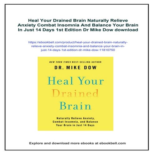 Heal Your Drained Brain Naturally Relieve Anxiety Combat Insomnia And ...