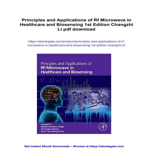 Principles and Applications of Rf Microwave in Healthcare and ...
