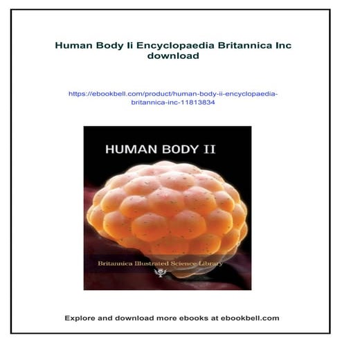 Human Body Ii Encyclopaedia Britannica Inc | PDF