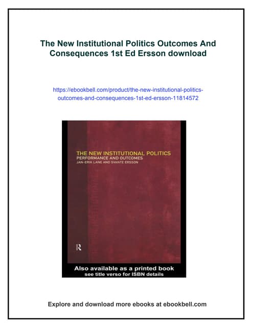 New Institutionalism | PPT