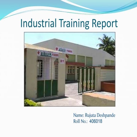 Industrial Training ppt | PPTX