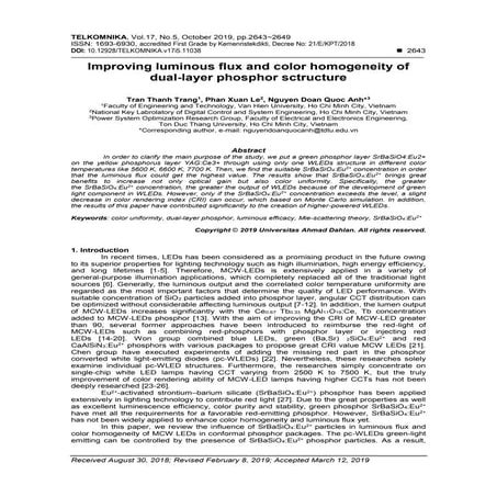 Improving the optical efficiency of white light-emitting diodes based on phosphor-in-glass by a ...