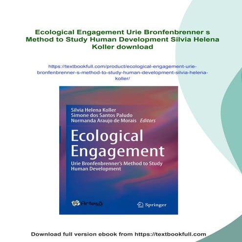 Ecological Engagement Urie Bronfenbrenner s Method to Study Human ...