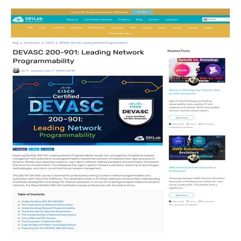 DEVASC 200-901: Leading Network Programmability – My 591Lab | PDF