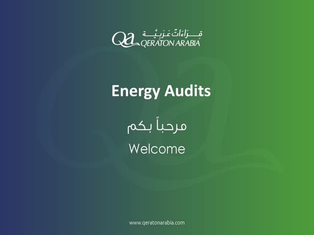 ENERGY AUDIT | PPTX | Gas and Electric | Home Utilities
