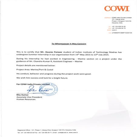 Experience Letter | PDF