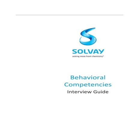 Behavioral_Competencies-Interview_Guide | PDF
