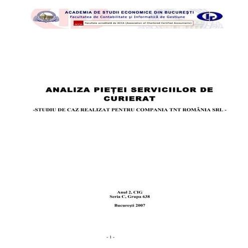 59358728 analiza-pietei-serviciilor-de-curierat-studiu-de-caz-realizat ...