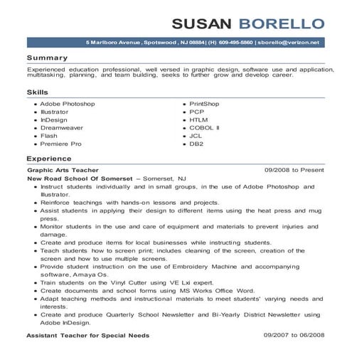 Susan Resume 1 | DOCX