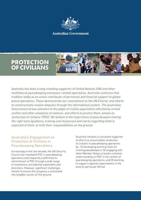 Protection of Civilians | PDF