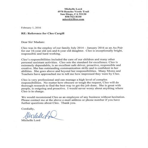 MichelleLordReference | PDF