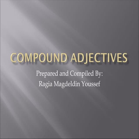 Compound Adjectives.ppt.................. | PPT