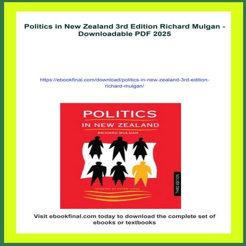 Politics in New Zealand 3rd Edition Richard Mulgan | PDF
