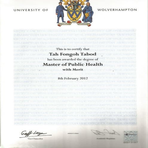 MPH University of Wolverhampton | PDF