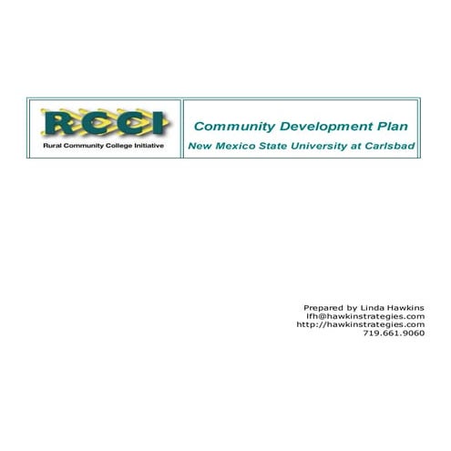 Community Development Plan | DOCX