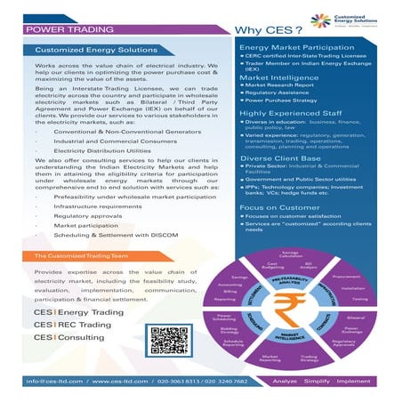 CES-EnergyTrading_Sheet | PDF